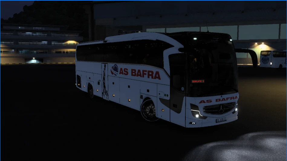 Mercedes TRAVEGO 16 SHD YENİDEN AS BAFRA TURİZM 55 ASB 02 ARAC SKİN PACK 1.49 - ETS 2
